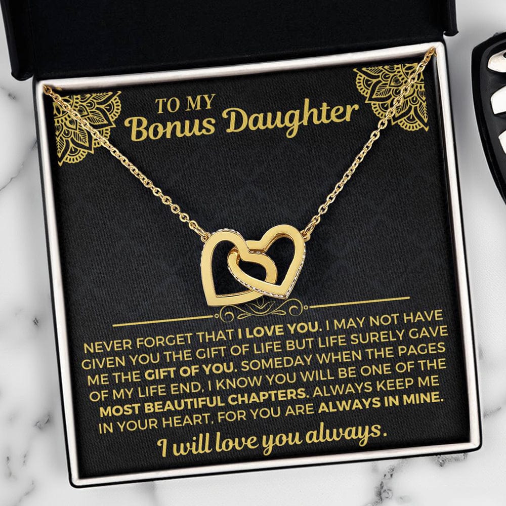 To My Bonus Daughter - Forever Interlocked Hearts Gift Set - SS558 ...