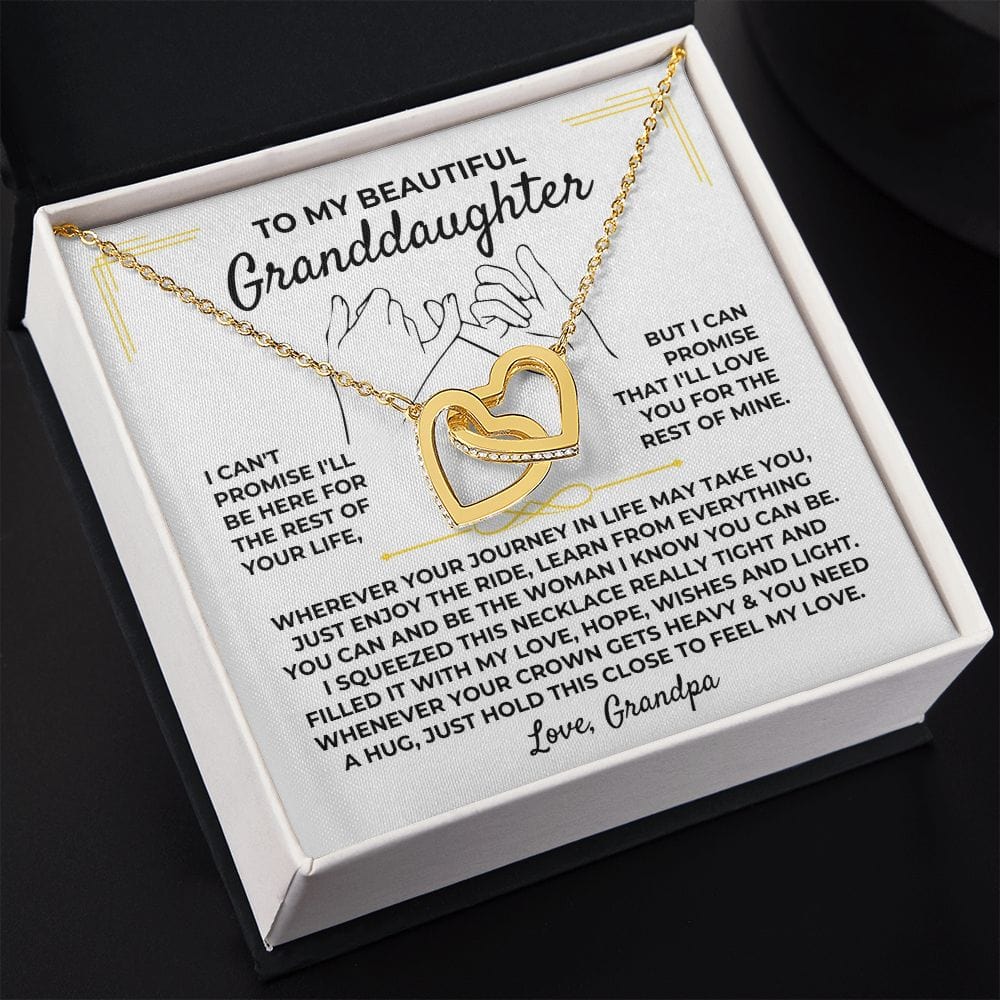 To My Beautiful Granddaughter - Interlocked Gold Hearts Gift Set - SS3 ...
